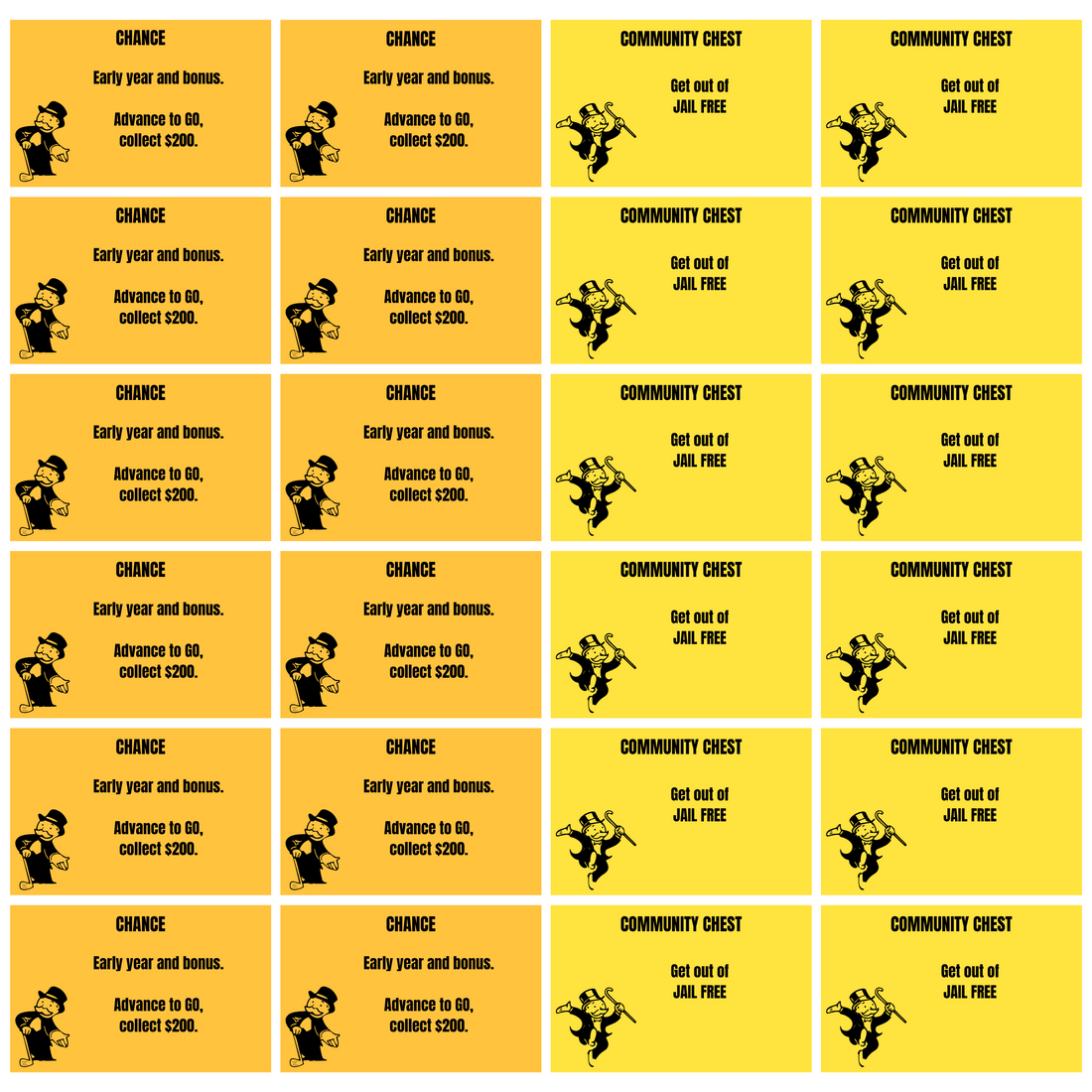 Canva Monopoly Game Board Template V2 – Lavish Digital Designs