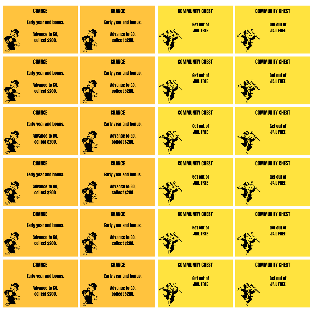Canva Monopoly Game Board Template V2 – Lavish Digital Designs