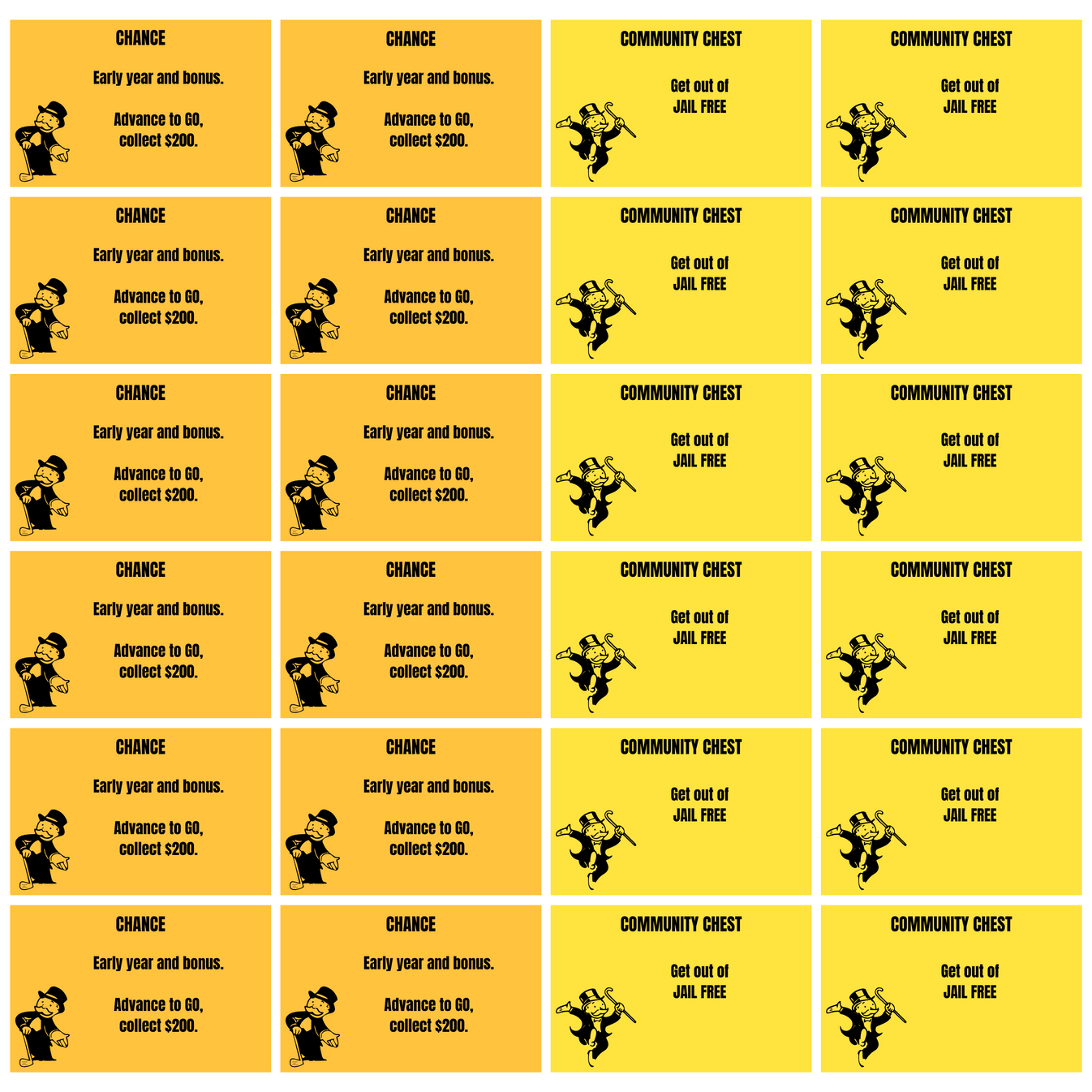 Canva Monopoly Game Board Template V2 – Lavish Digital Designs
