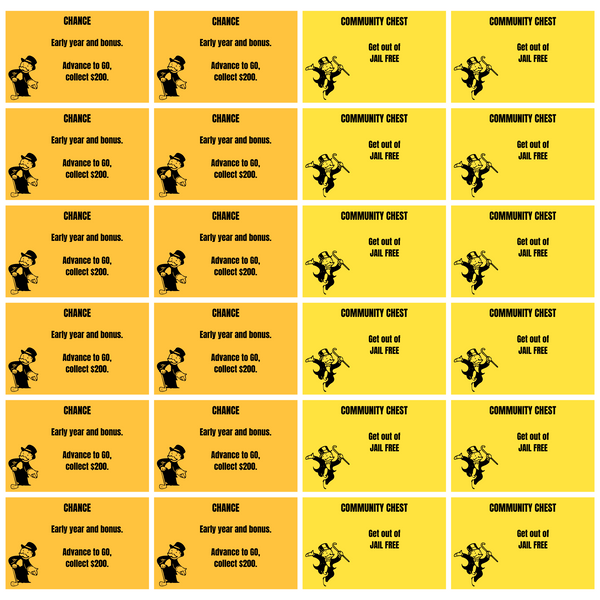 Canva Monopoly Game Board Template V2 – Lavish Digital Designs