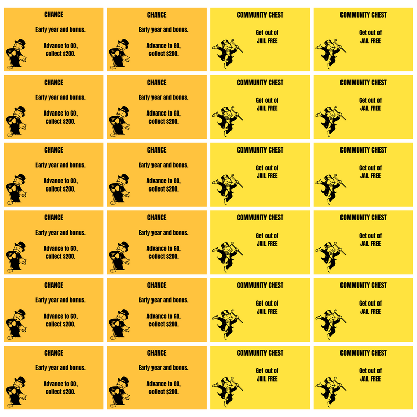 Canva Monopoly Game Board Template V2 – Lavish Digital Designs