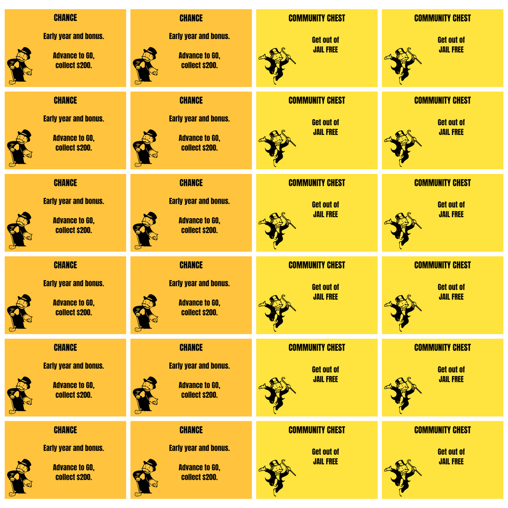 Canva Monopoly Game Board Template V2 – Lavish Digital Designs